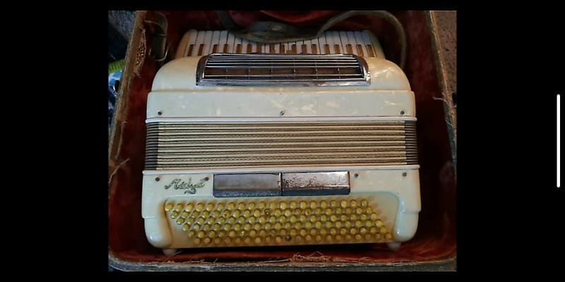 Vintage Lo Duca Bros Midget 1950s Pearl White Gold Keys With | Reverb