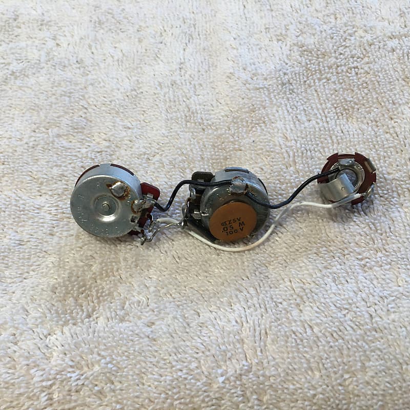 1980 Fender CTS 250k Pots Switchcraft Jack Original Cap Strat | Reverb