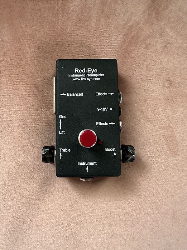 Fire-Eye Red-Eye Acoustic Preamp & Boost 2023 - Black | Reverb