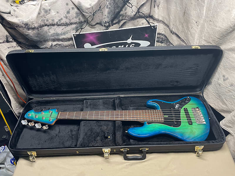 LowEnd low end LEJ 6-string J-style Bass with generic Case | Reverb