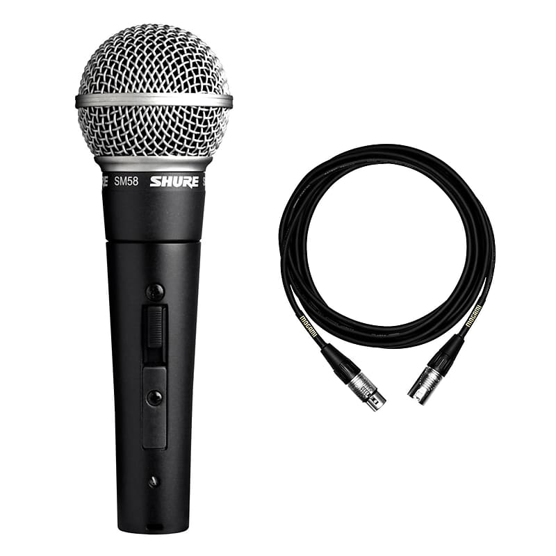 Shure SM58S Vocal Microphone with On/Off Switch Bundle with | Reverb