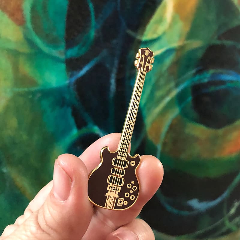 Alembic Stanley Clarke Brown Bass Pin | Reverb