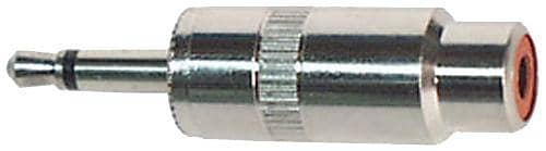 One Female RCA to Male 1/8" Mono Metal Adapter 11031 | Reverb