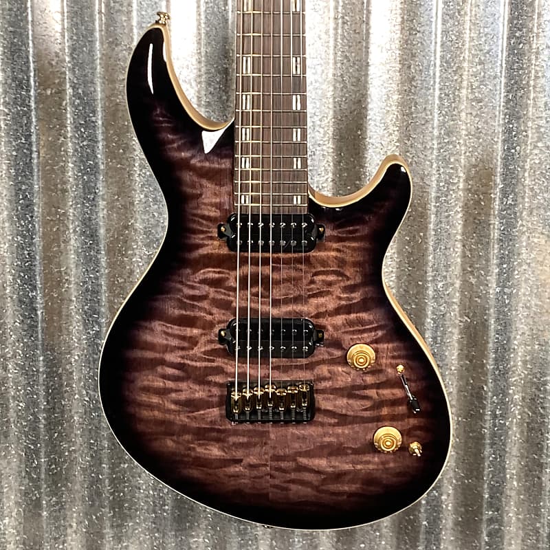 ESP LTD JR-7 Javier Reyes Quilt Fade Blue Sunburst 7 String | Reverb