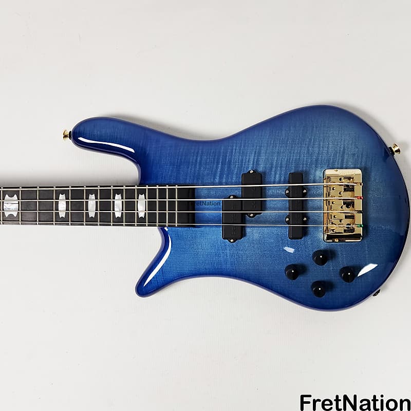 Spector Euro4LT Blue Fade Gloss Lefty Left-Handed 4-String | Reverb