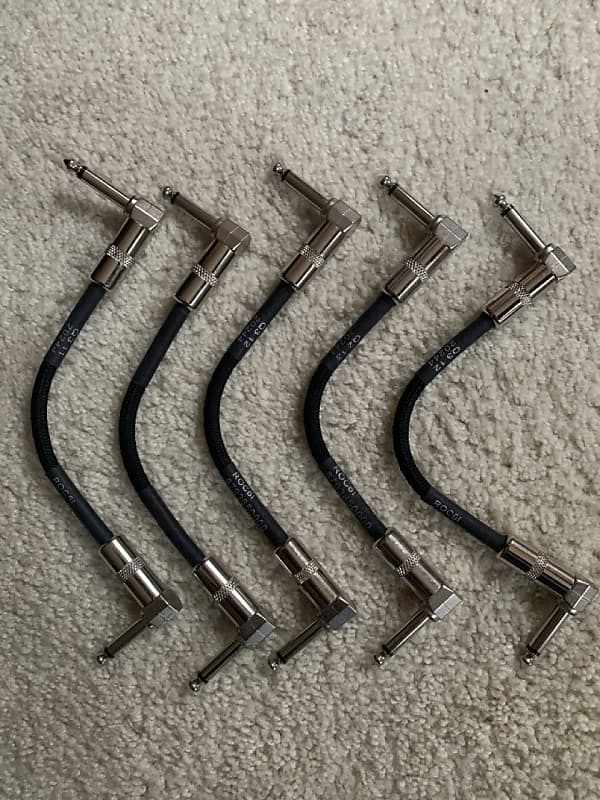 5 Guitar Pedal Coupler Cables Angled | Reverb