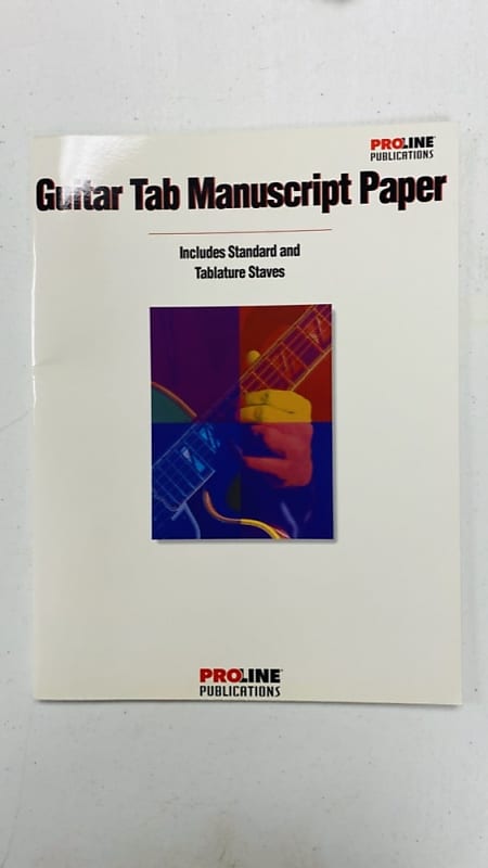 Guitar Tab Manuscript Paper - includes Standard & Tablature | Reverb