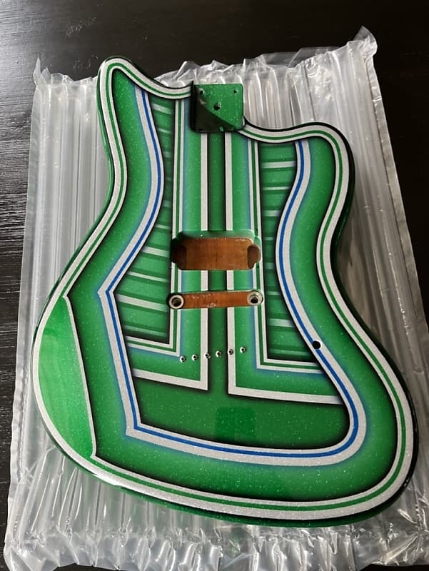Custom painted Tone Bakery Jazzmaster body | Reverb
