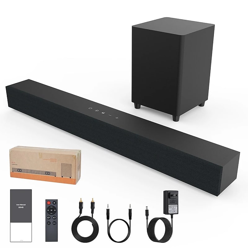 60W Bluetooth Studio Soundbar + Subwoofer System – Music | Reverb