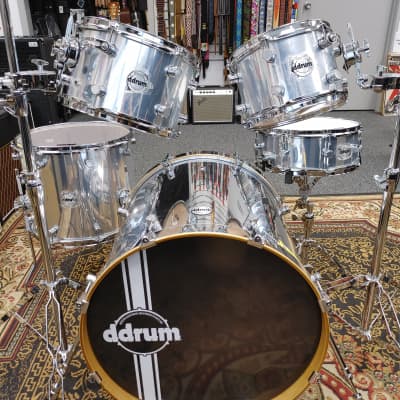 Ddrum Reflex 5 Piece Drum Kit Chrome | Reverb