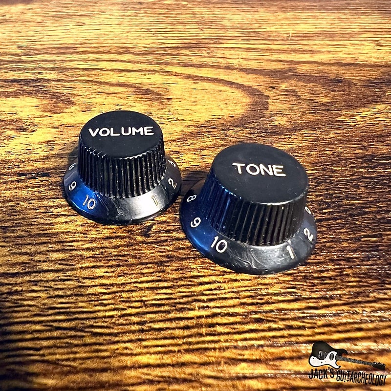 Lawsuit Era MIJ / MIK S-Style Volume & Tone Knobs Set (1970s | Reverb
