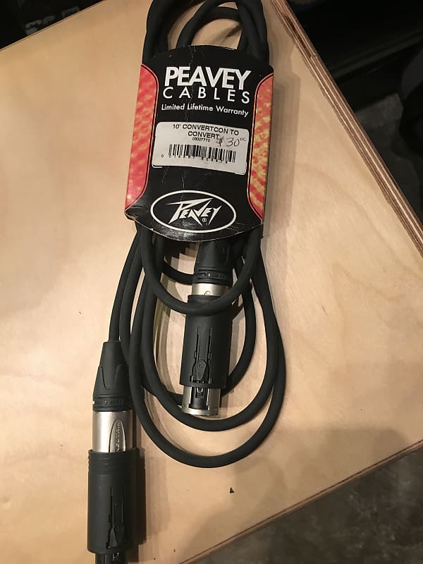 Peavey 10’ covert con to convert XLR cable | Reverb