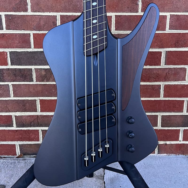 Dingwall Custom D-Roc 4-String, Matte Black, Roasted Ash | Reverb