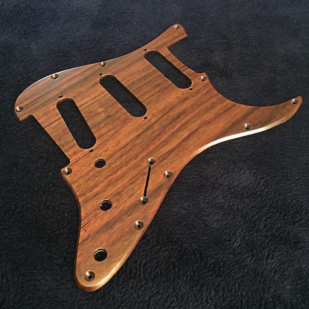Stratocaster STRAT - WOOD PICKGUARD - Rosewood SSS - Fits | Reverb