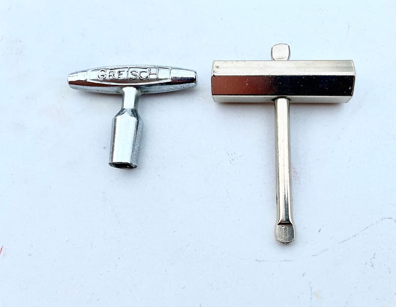 Vintage 1960s Gretsch Drum Tuning Key & Rail Consolette Hex | Reverb