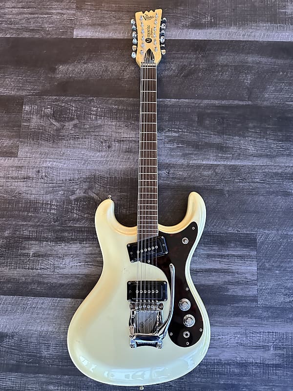 Mosrite Mark 12 Ventures Model 1966 - Pearl White | Reverb