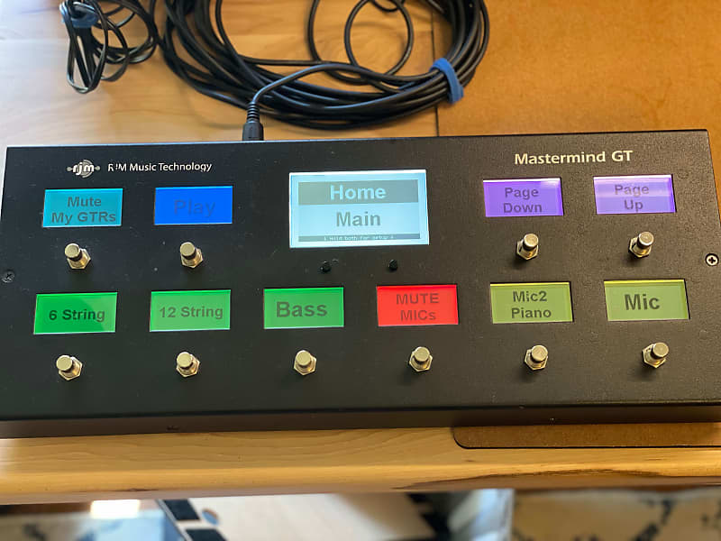 RJM Mastermind GT 10 Midi Controller w/Power and Midi cables | Reverb