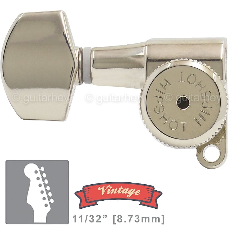 NEW Hipshot VINTAGE 6-in-Line Staggered Locking Tuners | Reverb