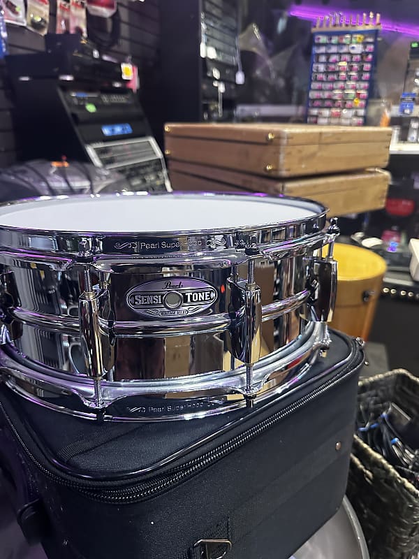 Pearl 14"x5" SensiTone Heritage Alloy Chrome-over-Steel Snare | Reverb