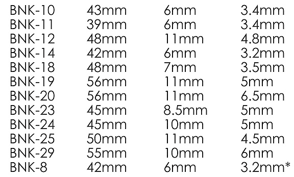 HOSCO BNK-20, blank for the upper threshold, bone (56x6. | Reverb