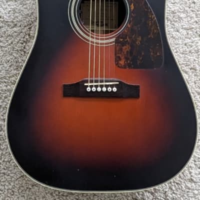 Epiphone Masterbilt AJ-500 MVS Acoustic-Elec Guitar with K & | Reverb