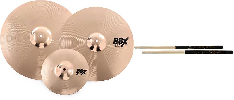 Sabian B8X Crash Cymbal Pack - 16/18 inch - with Free 10 inch | Reverb