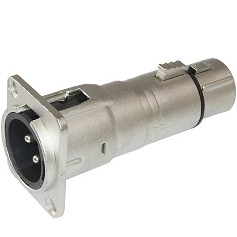 Xlr Male To Xlr Female Pass Through Panel Mount Jack | Reverb