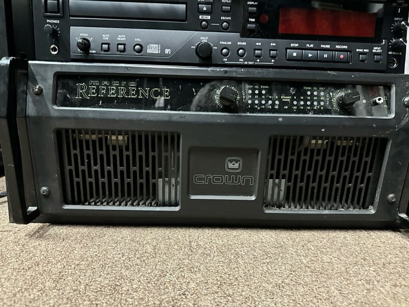Crown Macro Reference Solid-state Stereo Power Amplifier | Reverb