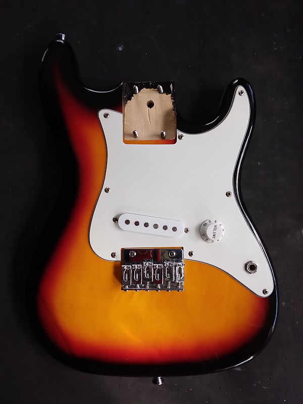 Loaded Stratocaster Mini Clone Body, Hardtail, 2000s, Tobacco | Reverb