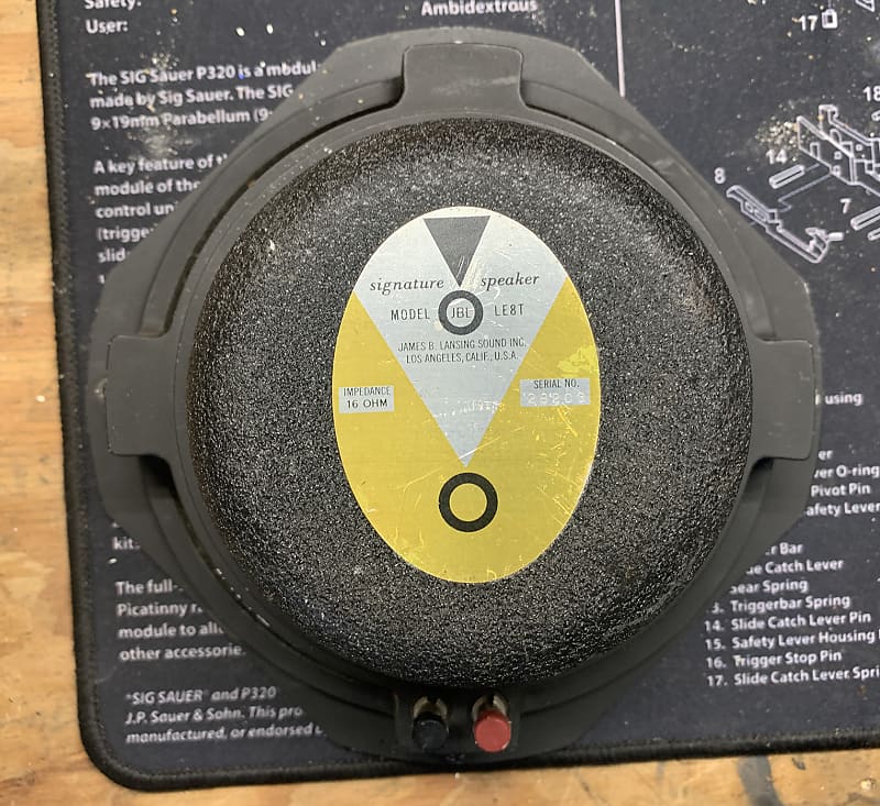 JBL LE8T 8” Woofer 16 ohms Full Range Speaker Refoamed TESTED | Reverb