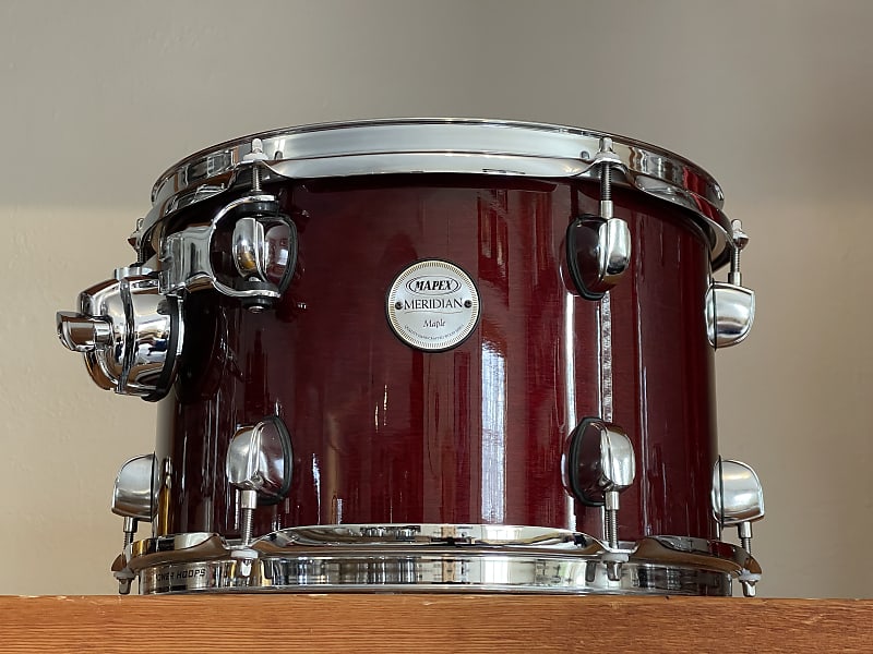 Mapex Meridian Maple 12" Transparent Cherry Lacquer 8x12 Rack | Reverb