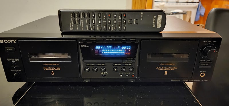 Sony TC-WE475 Cassette Recorder Deck w/Accessories | Reverb