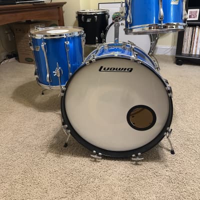 Ludwig 14/18/24 Drum Kit Vintage Mid - 1970’s - Mahogany | Reverb