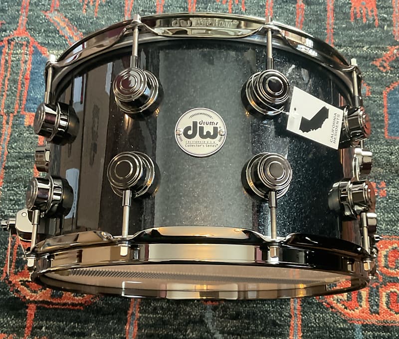 DW Collector's 8x14 VLT Snare -Gun Metal Glass w/Black Nickel | Reverb