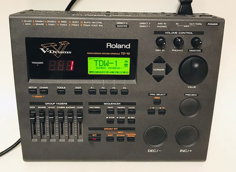 Roland TD-10 Expanded TDW V-Drums Module Power TD10 | Reverb