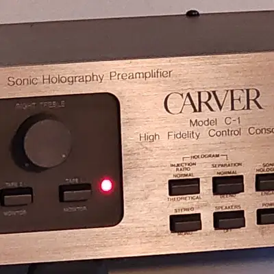 CARVER Model C-1 SONIC HOLOGRAPHY PREAMPLIFIER Gray Metal | Reverb