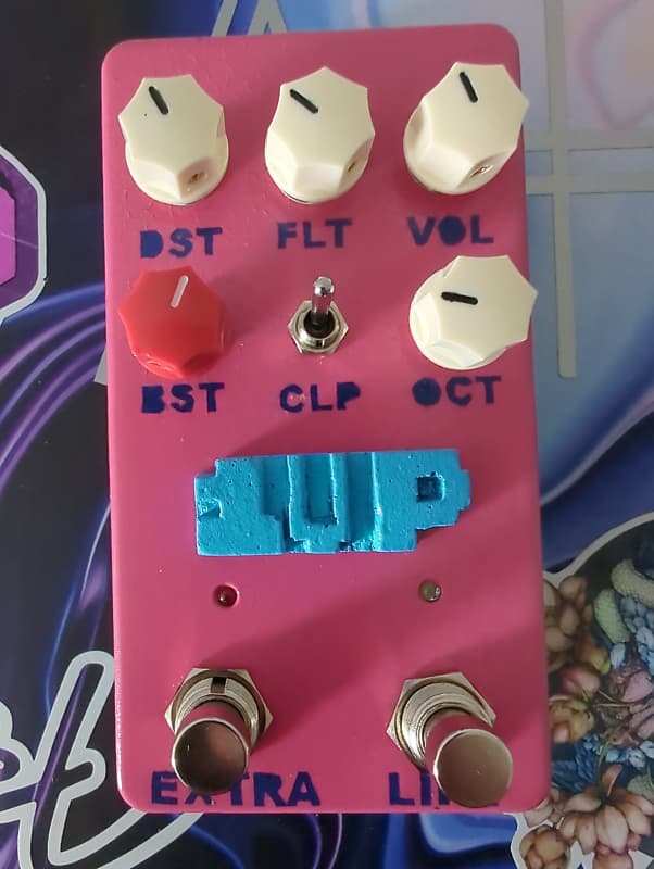"1up" Pedal PCB Parentheses Mini Fuzz Rat Distortion Boost | Reverb