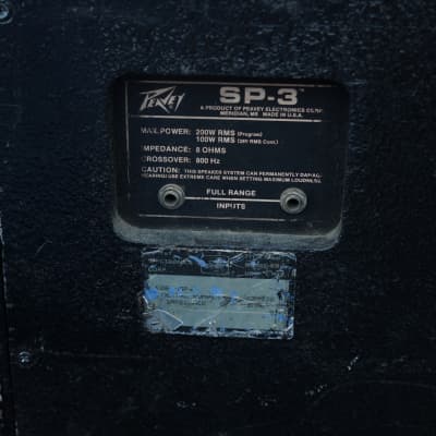PEAVEY SP-3 PA SPEAKER/PRECISION TRANSDUCER 4 together | Reverb