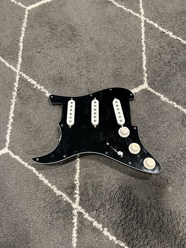 left handed strat loaded pickguard with 1998 fender strat USA | Reverb