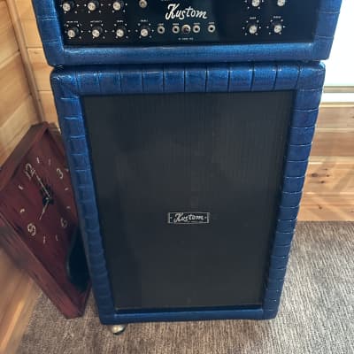 Kustom Guitar and Bass 60’s - Blue sparkle tuck and roll | Reverb