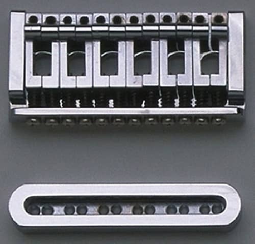 12-String ABM Non-Tremolo Guitar Bridge - CHROME | Reverb