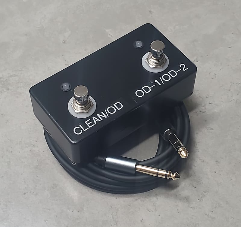 Custom 2-Button Red/Blue LED Footswitch for Marshall PED802 | Reverb