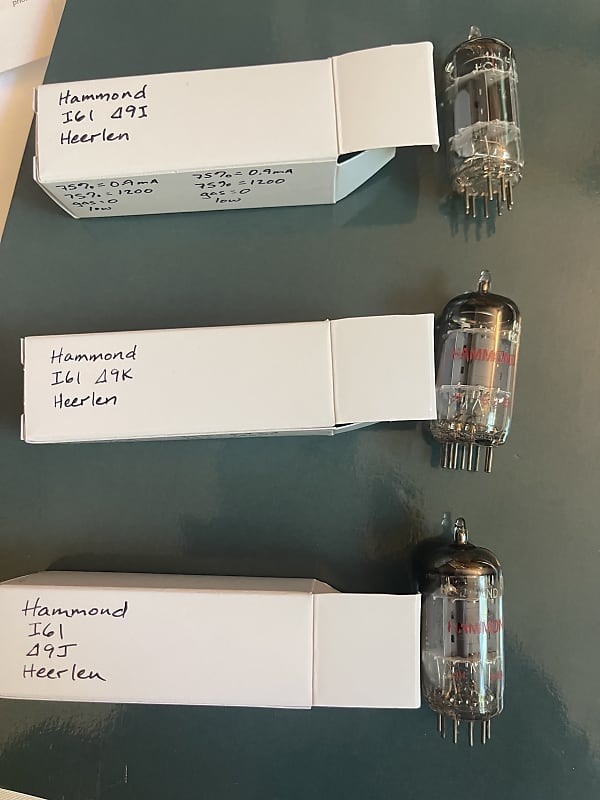 Amperex 12AX7 ECC83 vintage tubes valves, 1959 trio | Reverb