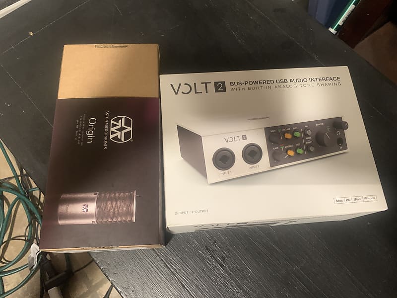 Universal Audio Volt 2 USB-C and Aston origin mic | Reverb