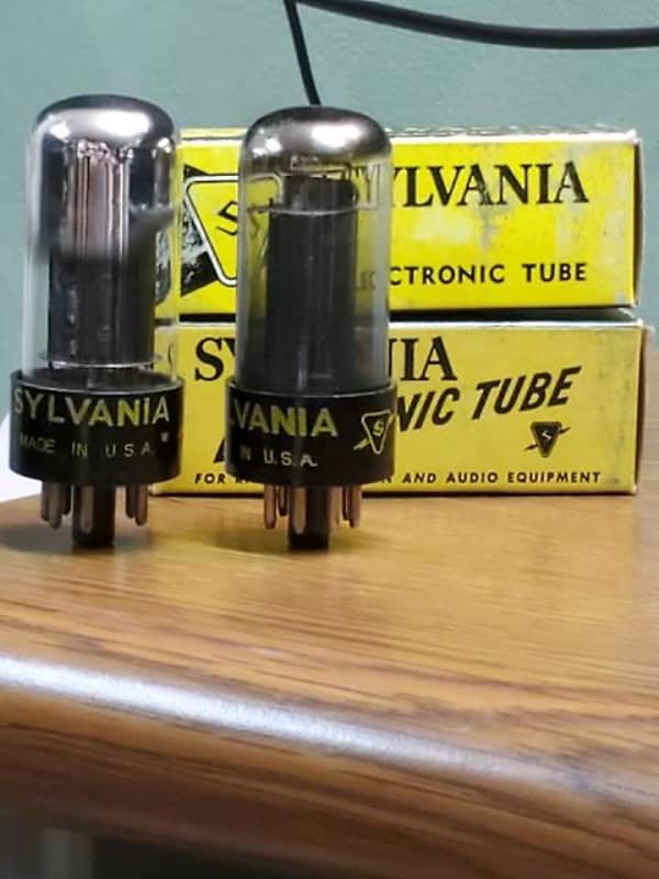Sylvania 6V6GT NOS pair (2) tube lot | Reverb