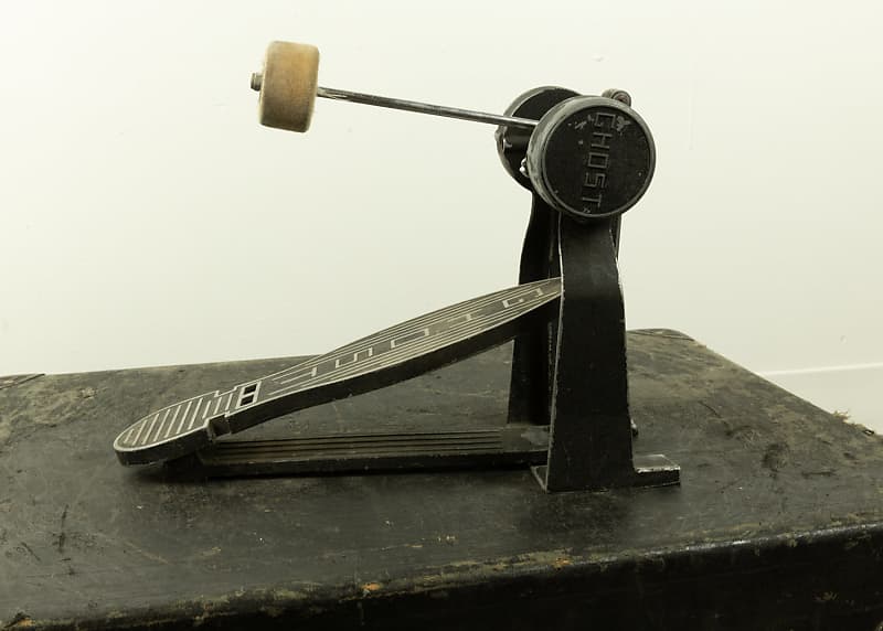 Vintage Ludwig Ghost Bass Drum Pedal Black | Reverb