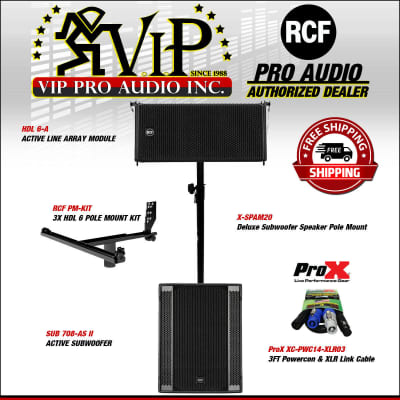 RCF HDL 6-A LINE ARRAY 1400W + SUB 708-AS II Subwoofer + | Reverb