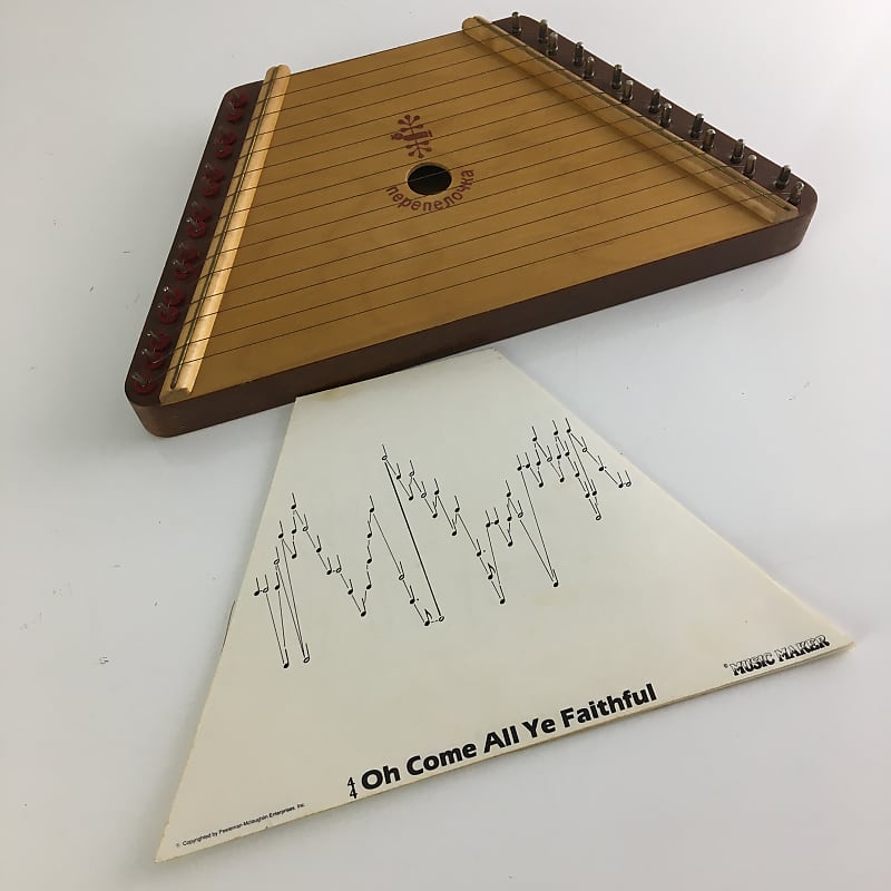Rare Vintage Melody Maker Lap Harp Zither Natural Lacquer | Reverb