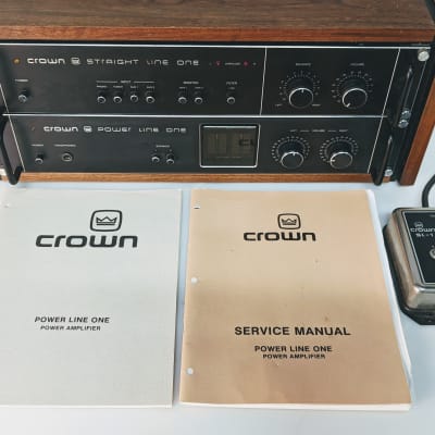 Crown Power Line One Straight Line One SL-1 Power and Preamp | Reverb