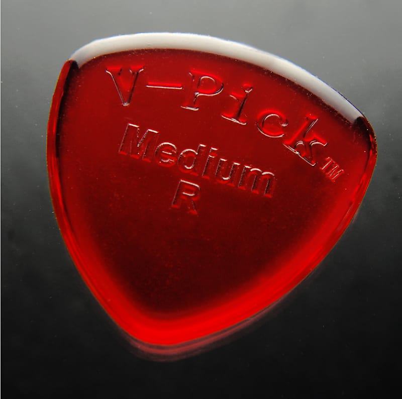 Medium Round Ruby Red Guitar Pick | Reverb